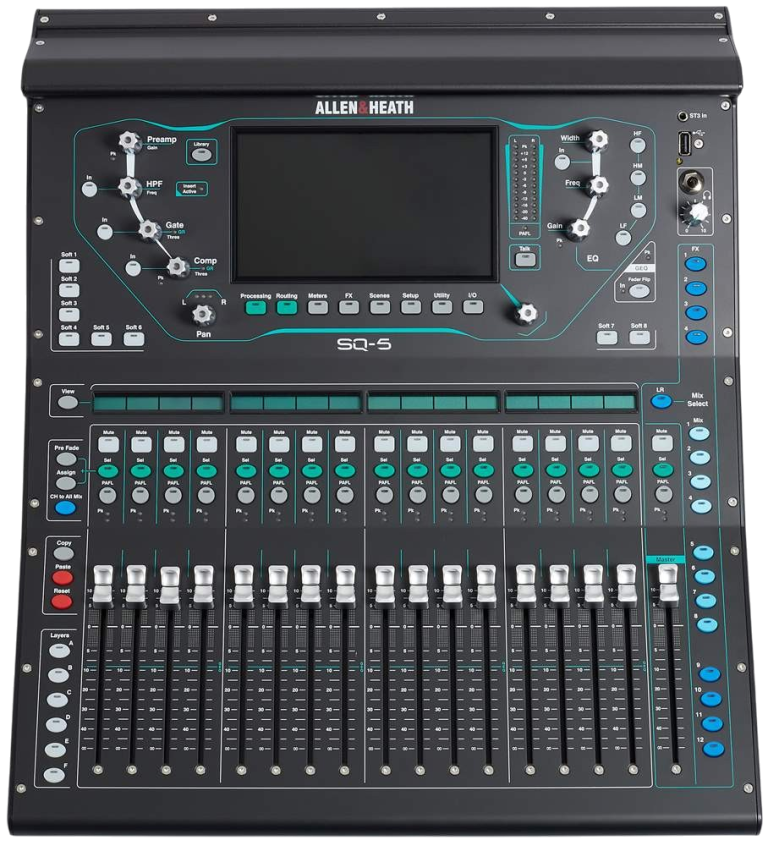 Allen & Heath SQ5 – Wall Sound & Lighting